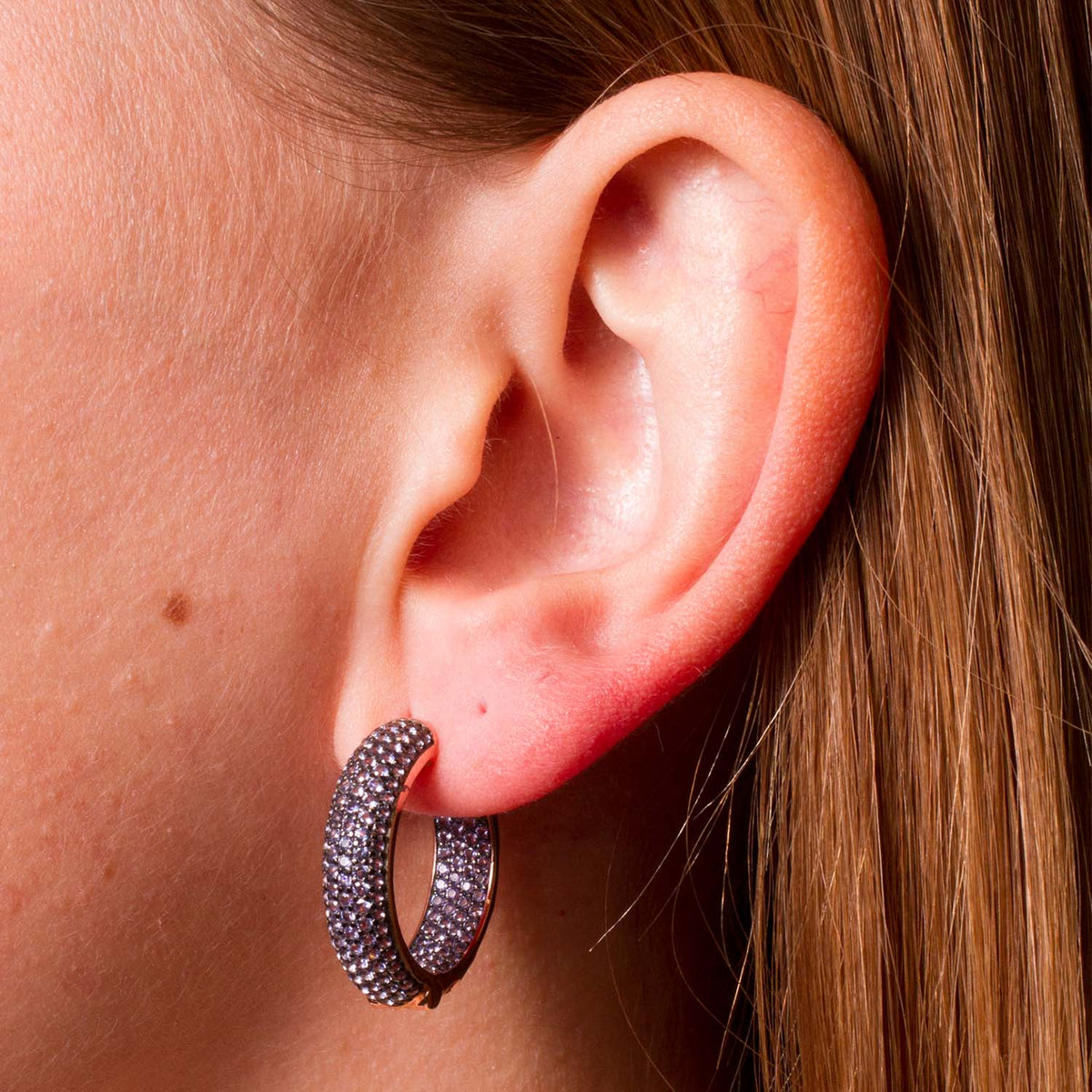 Lua Tanzanite Hoops – Luné by Azuluna